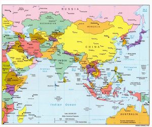 Free Large Map Of Asia Political