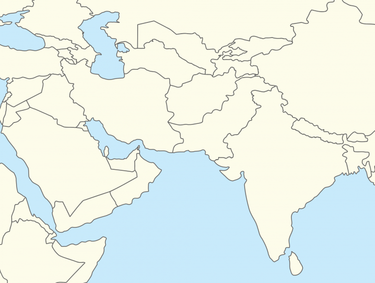 4 Free Printable Western Asia Map