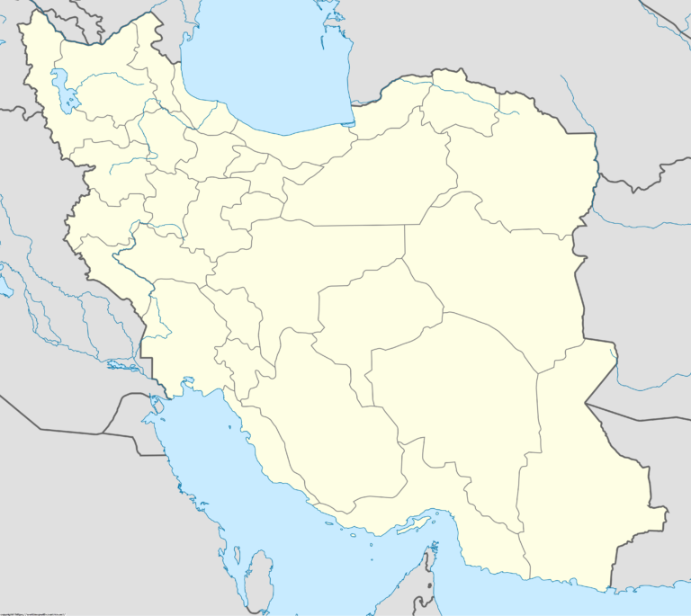 Free Printable Labeled And Blank Map Of Iran In PDF