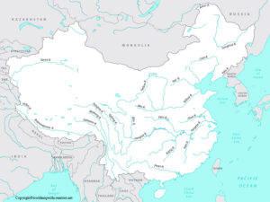 4 Labeled Asia River Maps For Free