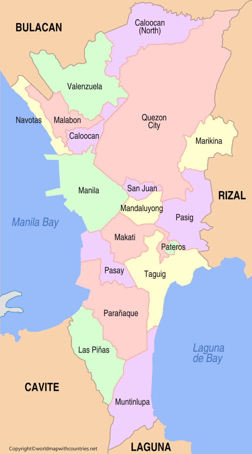 4 Free Printable Labeled Map Of The Philippines With Cities And Blank ...