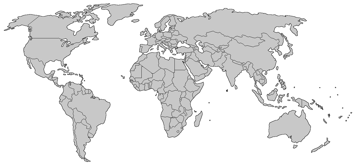 Blank World Map Without Countries Blank World Map Without Countries