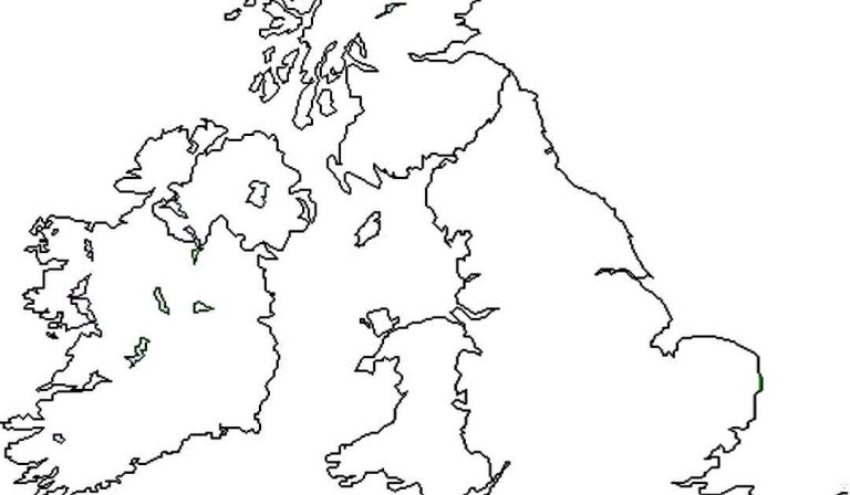 British-isles-outline (1) | World Map With Countries